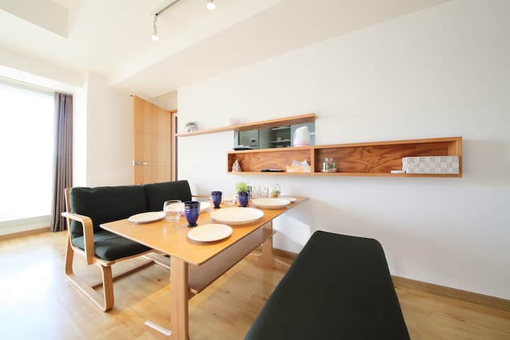 【Open】*札幌中心部 *癒し空間 *2ldk60m² *ススキノ歩5分*wi-fi*1fコンビニ - Sapporo