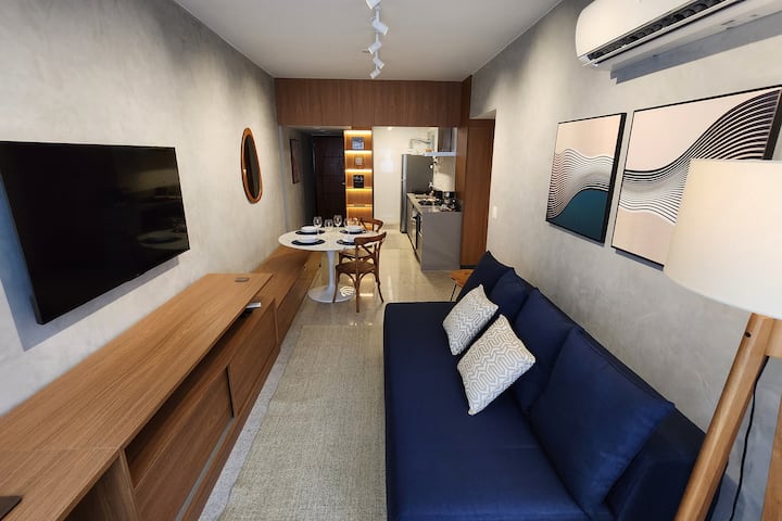 Moderno Flat Com Serviços Perto Do Metrô - 리우데자네이루