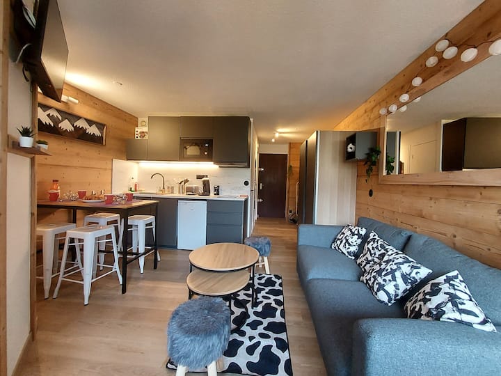 Pour 4 Pers. Au Calme Chez Panda - Pied Des Pistes - Manigod