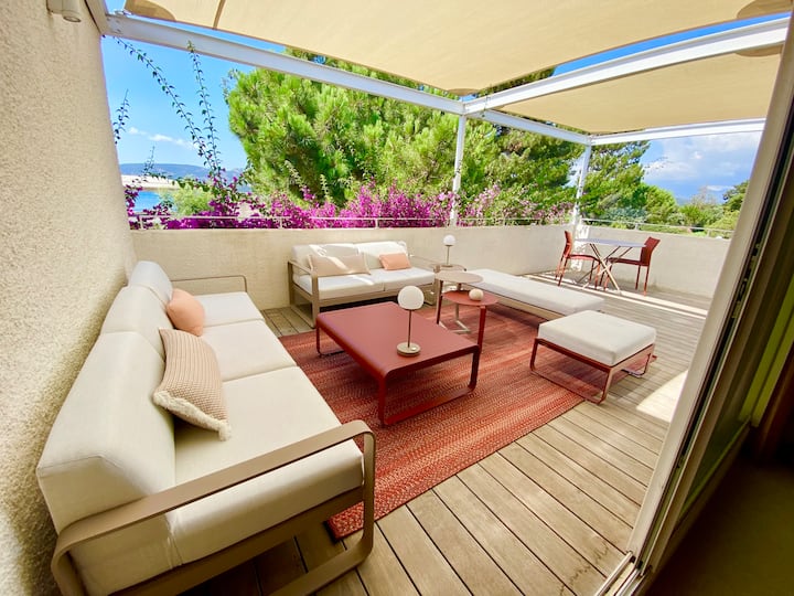 Cala Rossa Grand Duplex, Plage à Pied,4 Ch. 8 Pers - Lecci