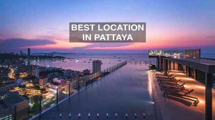 Downtown Lux Fun 2bdr Seaview High Floor #Taa49325 - Pattaya City