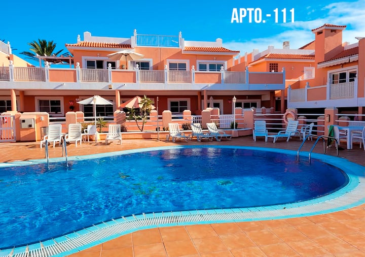 Apartamento Funcional En Residencial Con Piscina - Fuerteventura