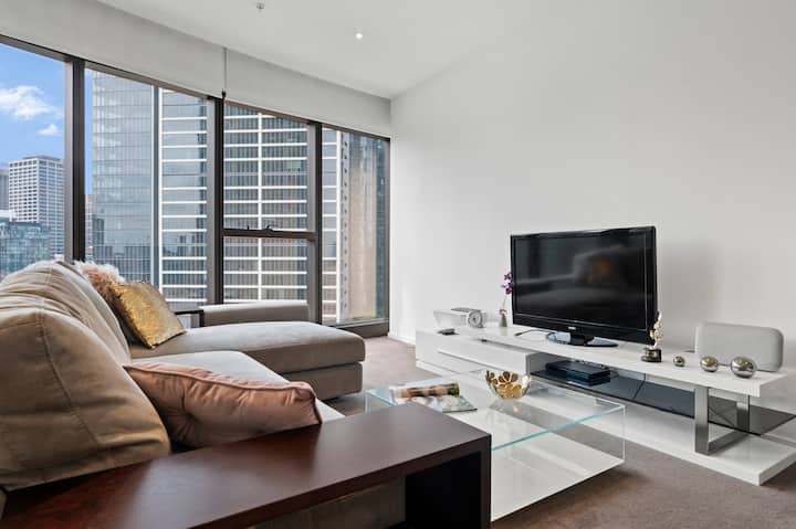 Southbank River View 2br Retreat Near Crown Melb - 멜버른