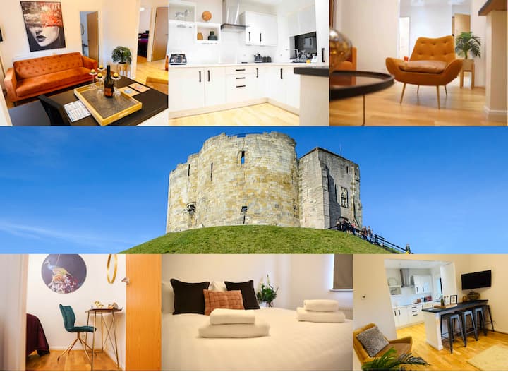 Tower Central Apt | 3 Bed Sleeps 5 | Free Parking - York