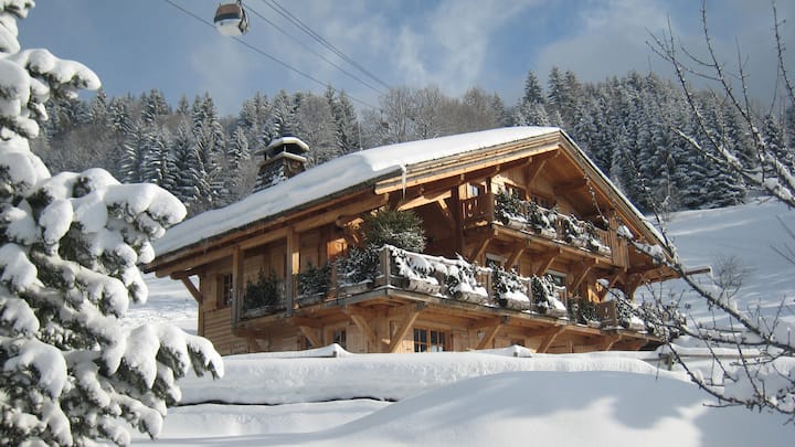 Chalet De Charme Sur Les Pistes à Megève - Combloux