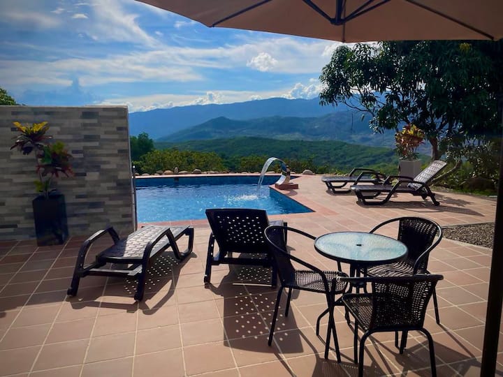 Exclusiva Casa Campestre/piscina/mirador/wifi/pq - Anapoima