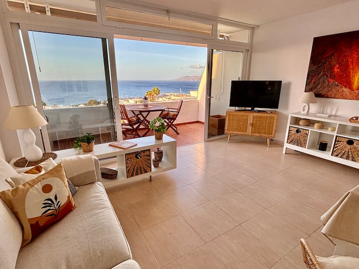 Appartement Chao Volcano Vue Mer Piscine Chauffée - Lanzarote