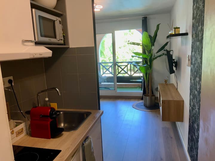 Le Sable Blanc - Studio - Piscine - Proche Lagon - Saint-Gilles les Bains