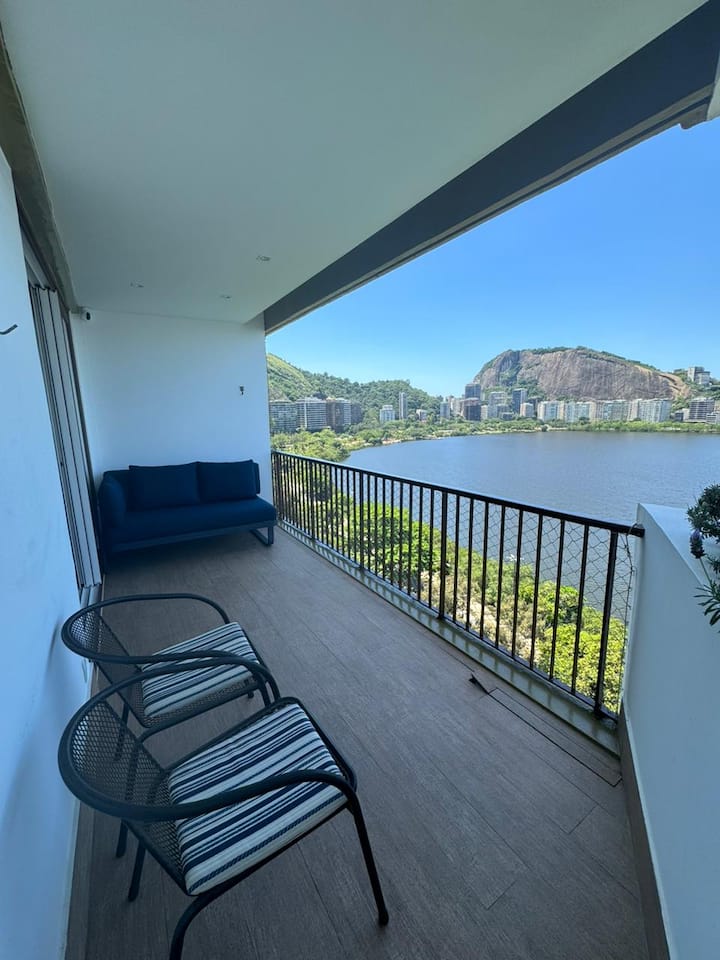 Oásis Com Vista Panorâmica Na Lagoa - 伊帕內瑪