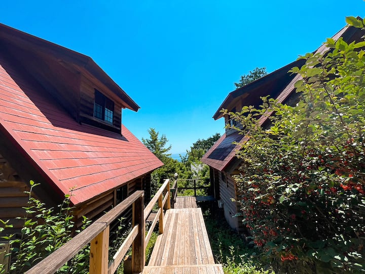 海近く絶景プールあり!一棟貸し2〜4名様ログハウス - Japan