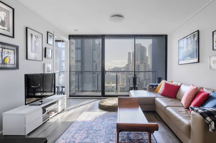 Spacious 1br Apartment With Spectacular City Views - Melbourne