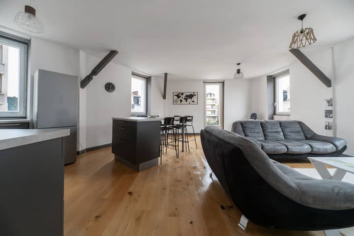 Grand Appartement Design, 3 Chambres, Centre-ville - Ibis Vichy