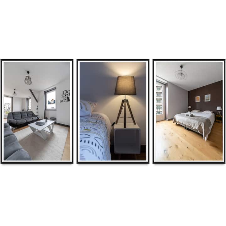 Grand Appartement Design, 3 Chambres, Centre-ville - Vichy