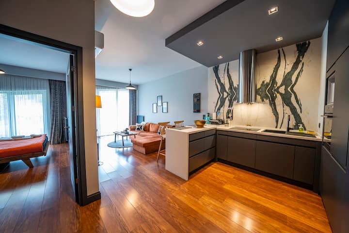 Modern 1br , Central, W/ Parking, Gym  Sa7xij0j - Estambul