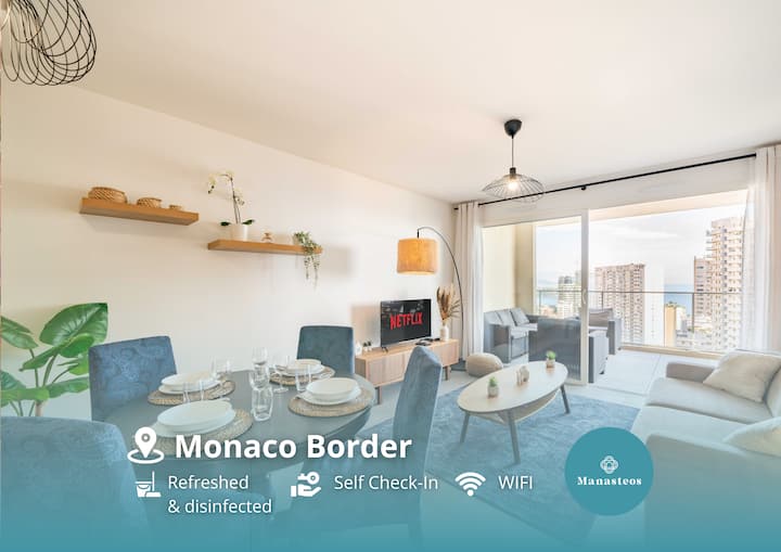 5mn Monaco - Terrasse - Vue Mer - Parking - Bd - Beausoleil