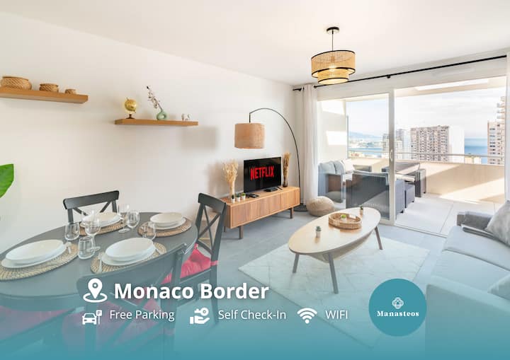 5mn Monaco - Terrasse Vue Mer - Parking - Be - Monaco