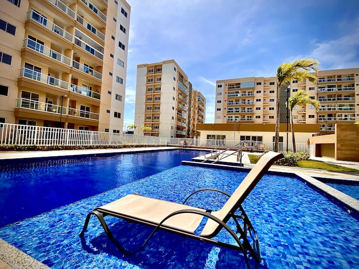 Apto à 4km Da Praia, Piscina, Garagem, Ar - Aracaju