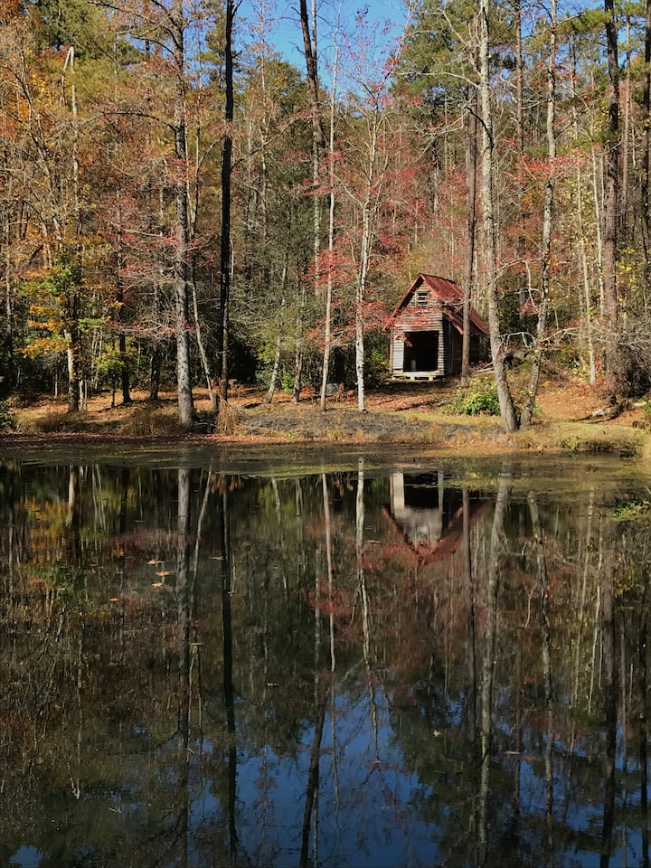 Caesars Head Rustic Cabin & Fishing Pond - Jones Gap State Park, Marietta