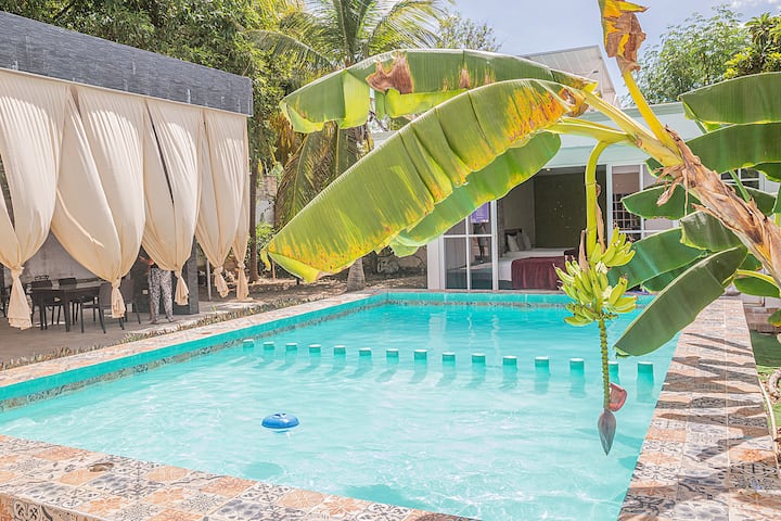 Habitación Doble Privada Frente A Hermosa Piscina - Mérida