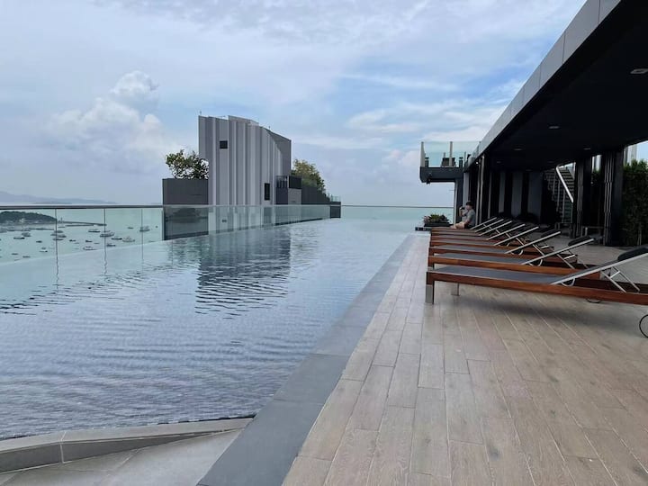 A8 Thebase无边泳池 一室一厅 市中心 直达海滩 步行街 - Pattaya