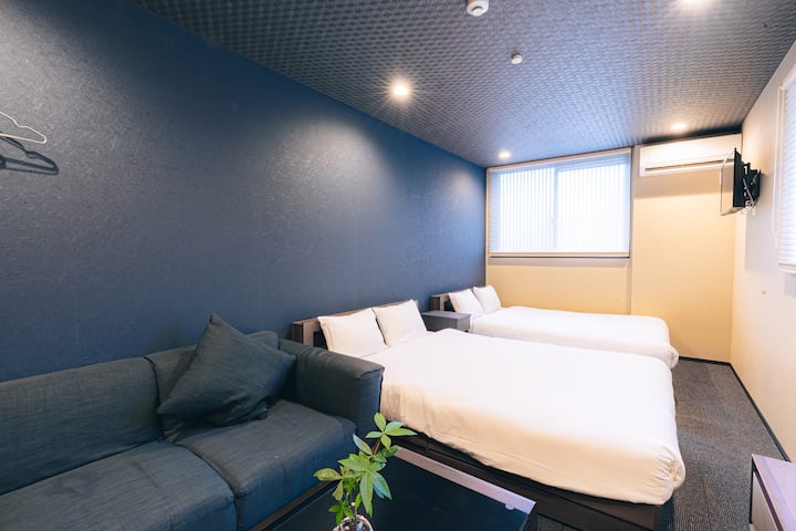 #202/24㎡/五条駅徒歩10分 / 家具家電付き / 長期滞在におすすめ/ 4人まで滞在可能 - Kyoto