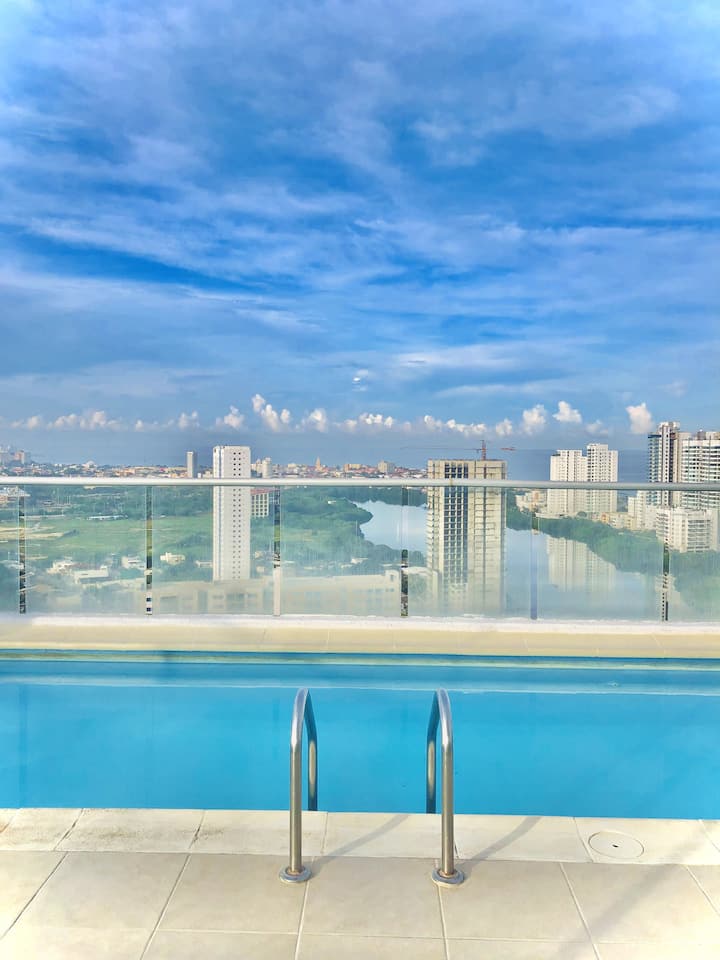 2 Camas, Playa Cerca, Céntrico Y Hermoso - Cartagena