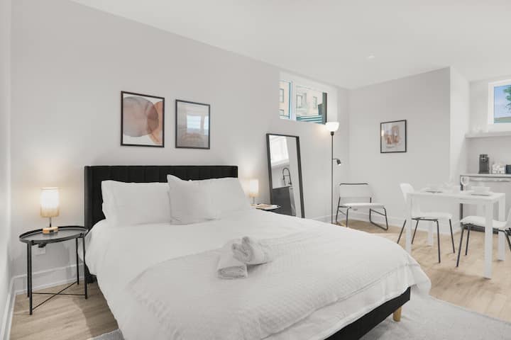Stylish Queen Studio Apt With Fast Wi-fi & Parking - Ottawa