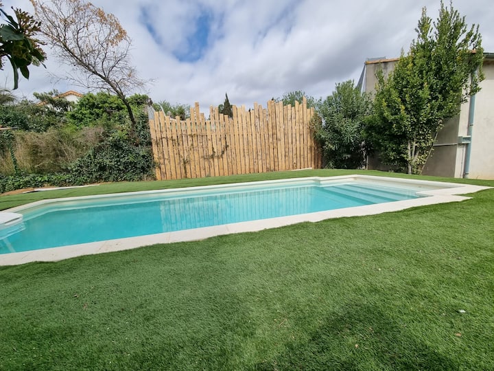 Gîte Familial 8 Personnes Piscine Grand Garage - Béziers