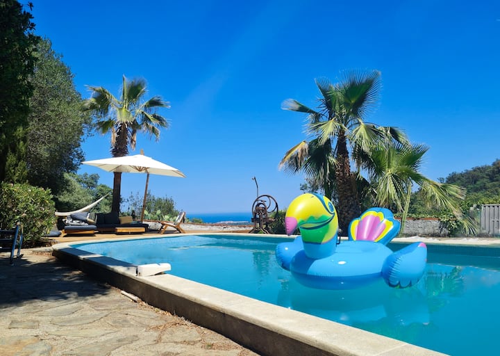 Mas Fauvette Villa With Sea View - Argelès-sur-Mer