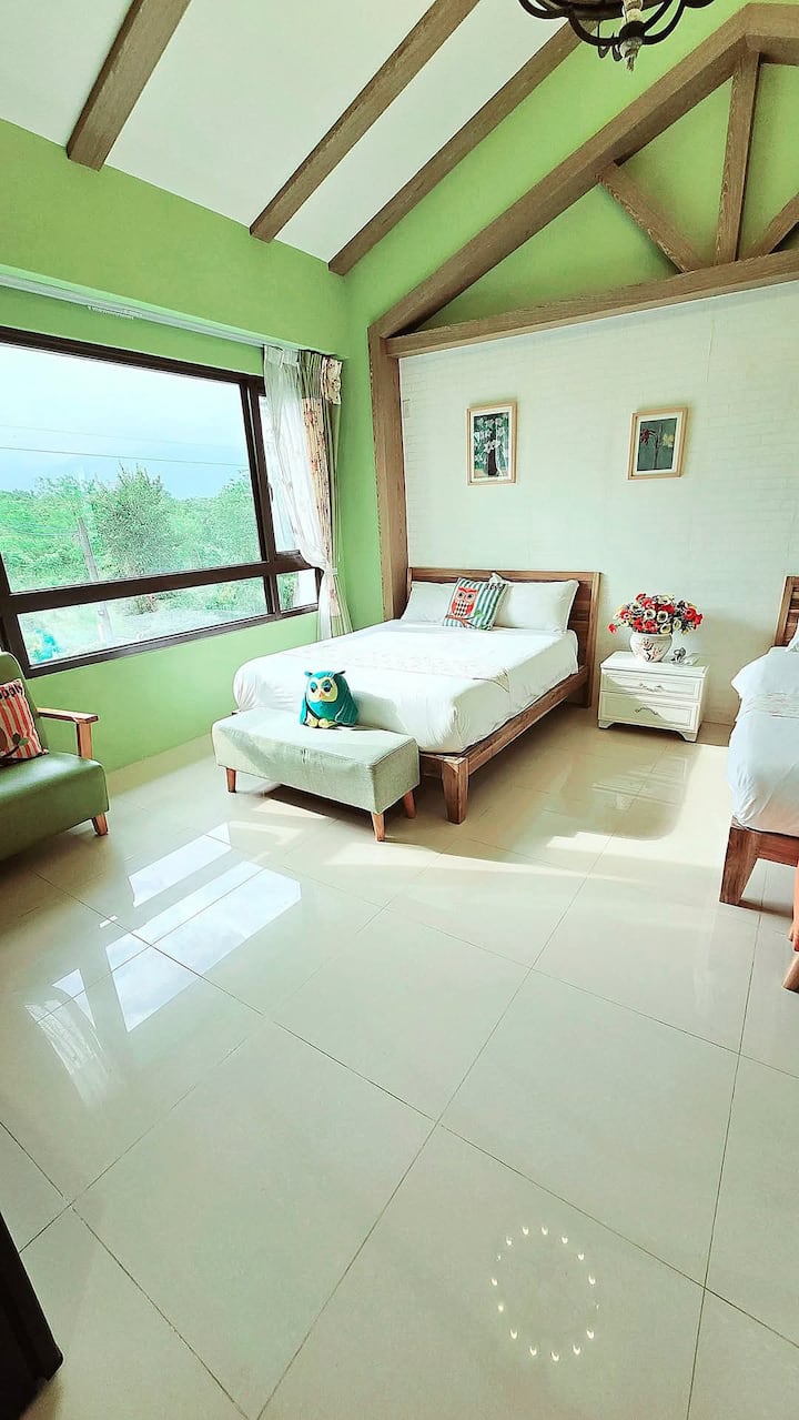 聽見蝸牛鄉村四人房（近海洋公園、玻璃屋秘境、貨櫃星巴克） - 서우펑 향