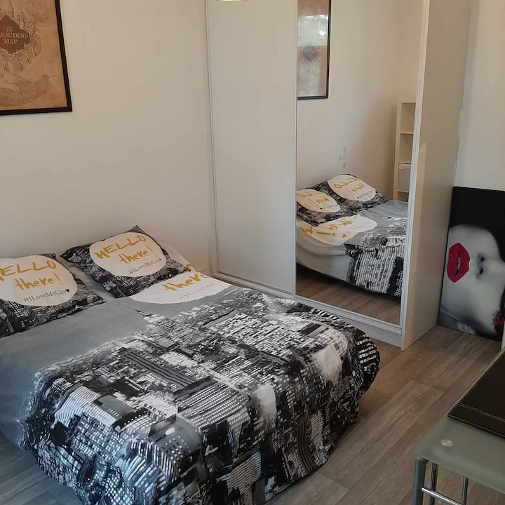 Chambre 14m², Point D'eau Privé, Quartier Calme - Vichy