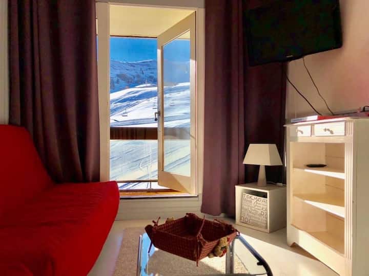 Joli Studio 4 Pers. Vue Piste - Fontcouverte-la-Toussuire