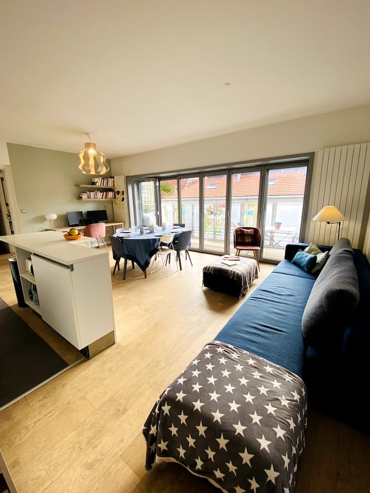 Appart Terrasse Et Parking - 7 Pers - Batignolles - 