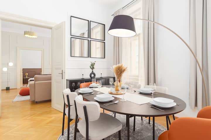 100m2 Elegant 2bdr Apt • 2min>national Theatre - Prague