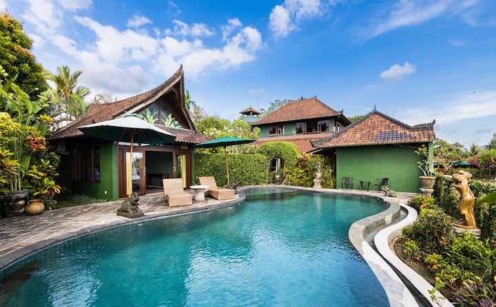 Villa Kamalaya Quiet Ubud 3br Salt Pool Big Views - Ubud