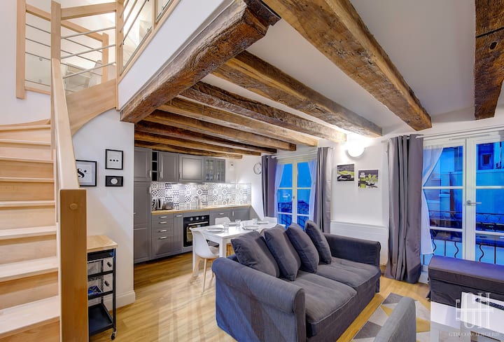 Duplex Hyper Centre - Climatisé - 2 Min Gare Tours - Tours