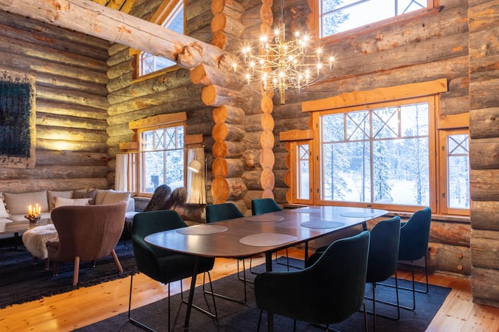 Villa Lumo - Unique Log House In Nature - Muonio