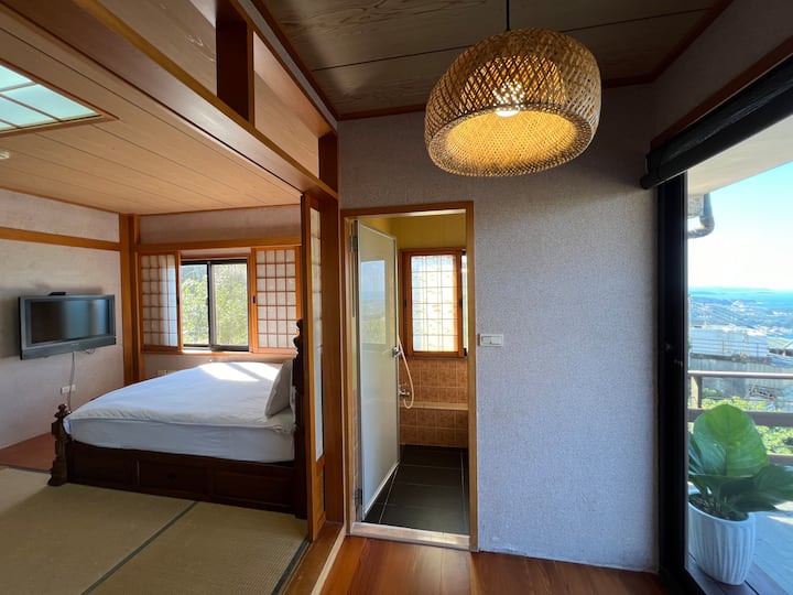 [九州館]{神奈川}日式海景2-4人（基本價格2人）景觀套房 | 附浴缸｜附私人大陽台 - 貢寮區