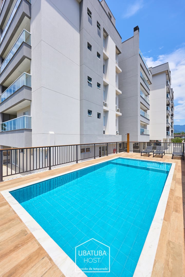 Novo Elegante 3dorms Piscina Ar - Ubatuba
