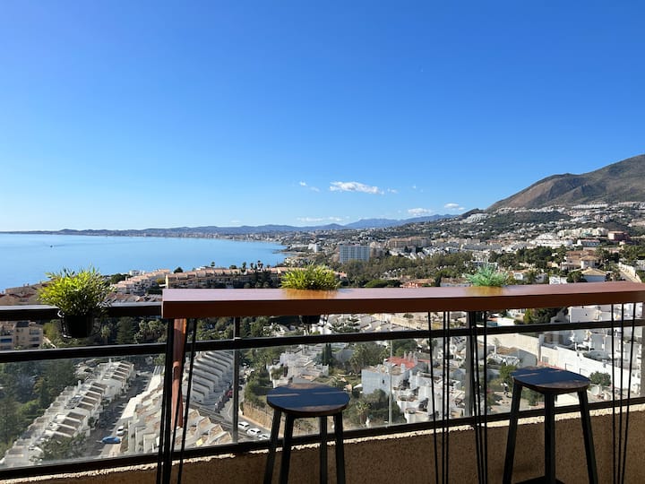 Panoramic Sea View Apartment Near The Beach - Benalmádena