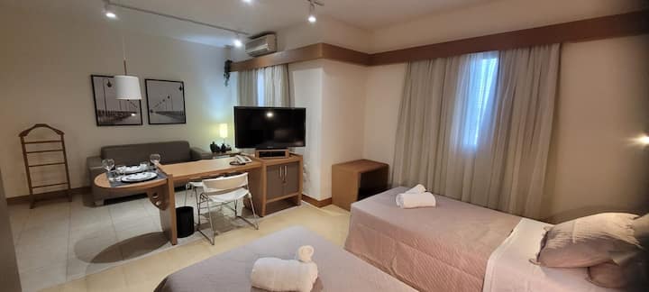 Fantastico E Luxuoso Ap/hotel 4 Estrelas Completo. - Ribeirão Preto