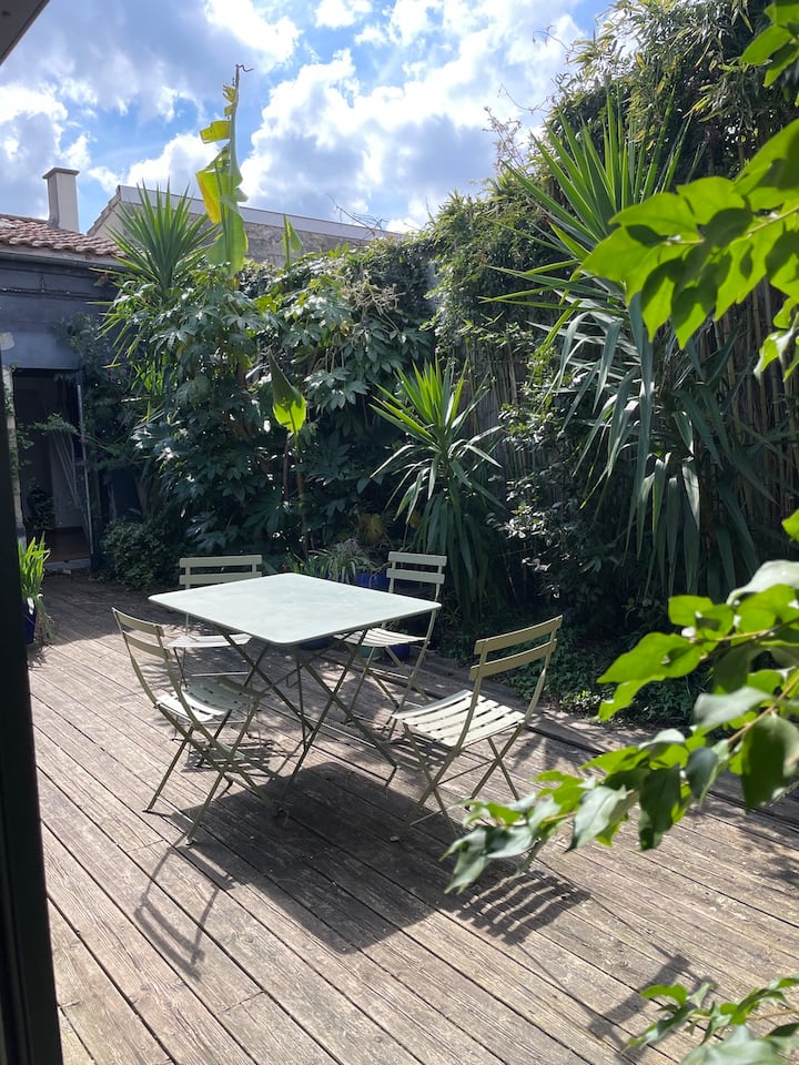 La Palméra - Maison Patio Tropical - Proche Gare - Bordeaux