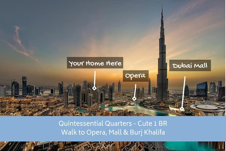 Cute 1 Br - Walk To Opera, Mall & Burj Khalifa - Dubai