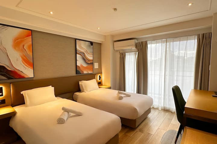 Jstar Hotel Appartment Shinsaibashi|twin Room - Osaka