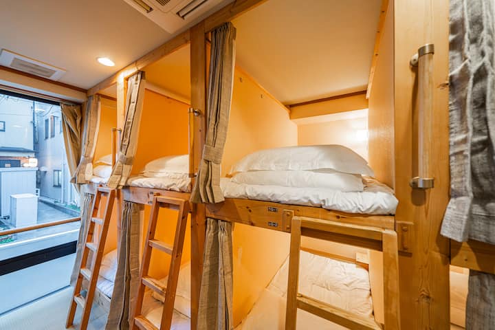 ①【混合住宿】站前一分钟|单人床位|旅行|留学|工作搬迁/舒适床垫|Jr直达成田|上野|涉谷|浅草 - Tokyo