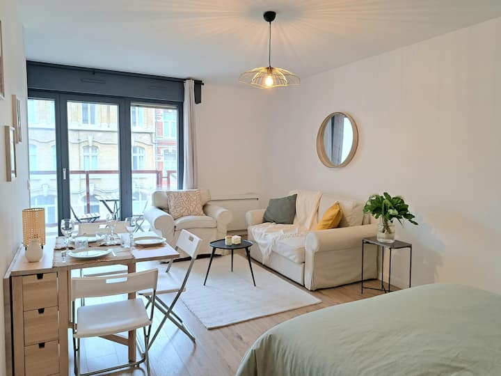 Joli Studio Quartier Vauban Avec Balcon - Lila