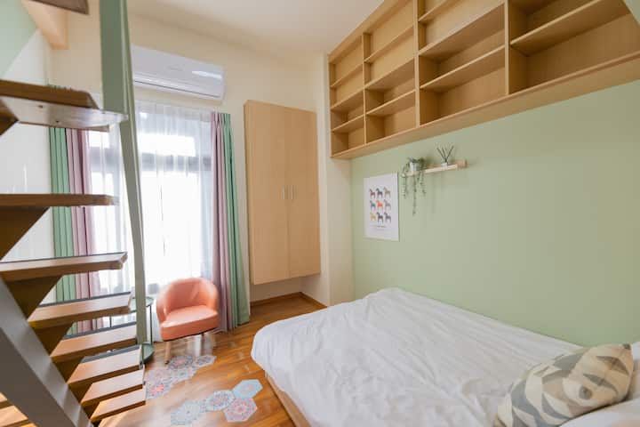 台北101discountqm903/粉綠空間/台北車站捷運西門町站走路4分鐘/電梯夜市1-4人 - 루저우 구