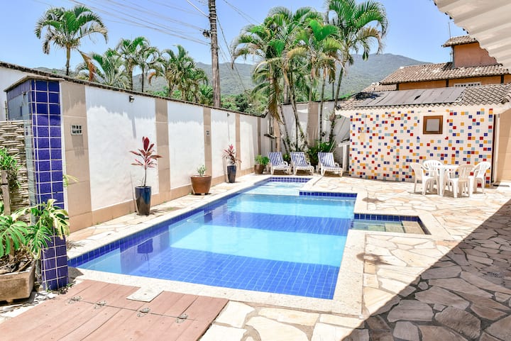 14 Pessoas 5 Suítes Com Ar, áRea Gourmet Garagem. - Ilhabela