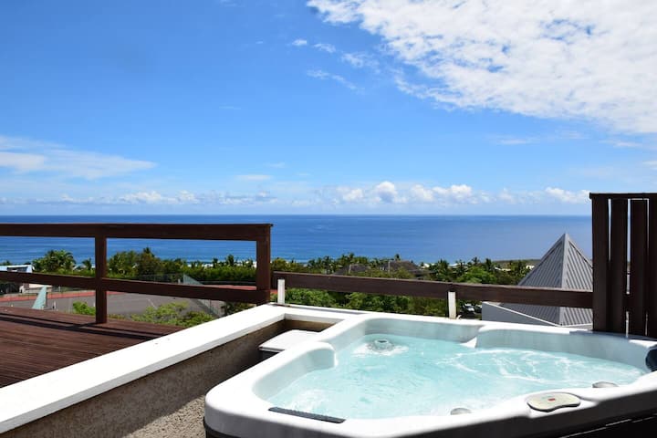 Duplex Ti Rooftop Spa Et Vue Mer - Saint-Leu
