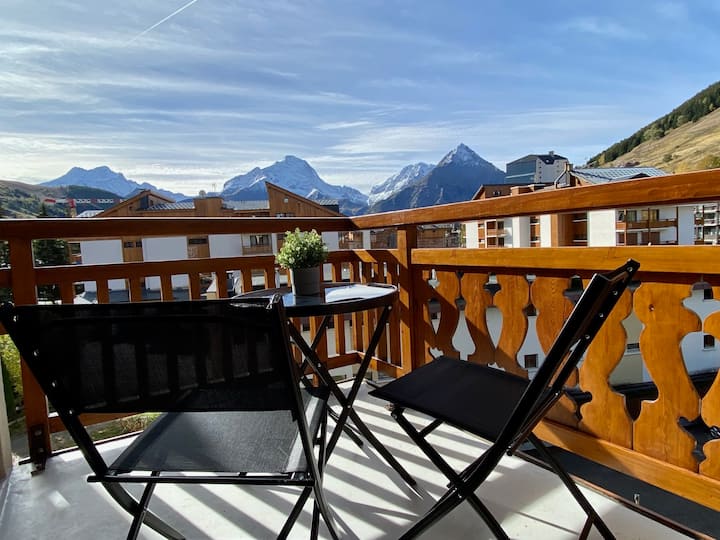 Bien Centre Station Avec Terrasse, Front De Neige - Les Deux Alpes